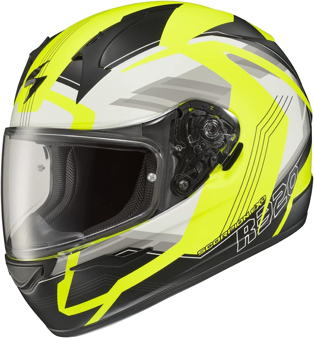 ScorpionEXO R320 Full Face Polycarbonate Shell Motorcycle Helmet with ...